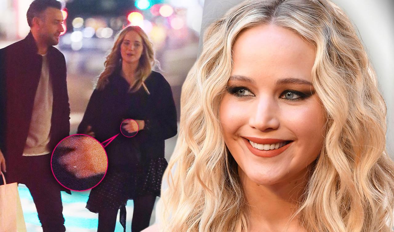 Jennifer Lawrence Shows Off Diamond Engagement Ring In New Photos