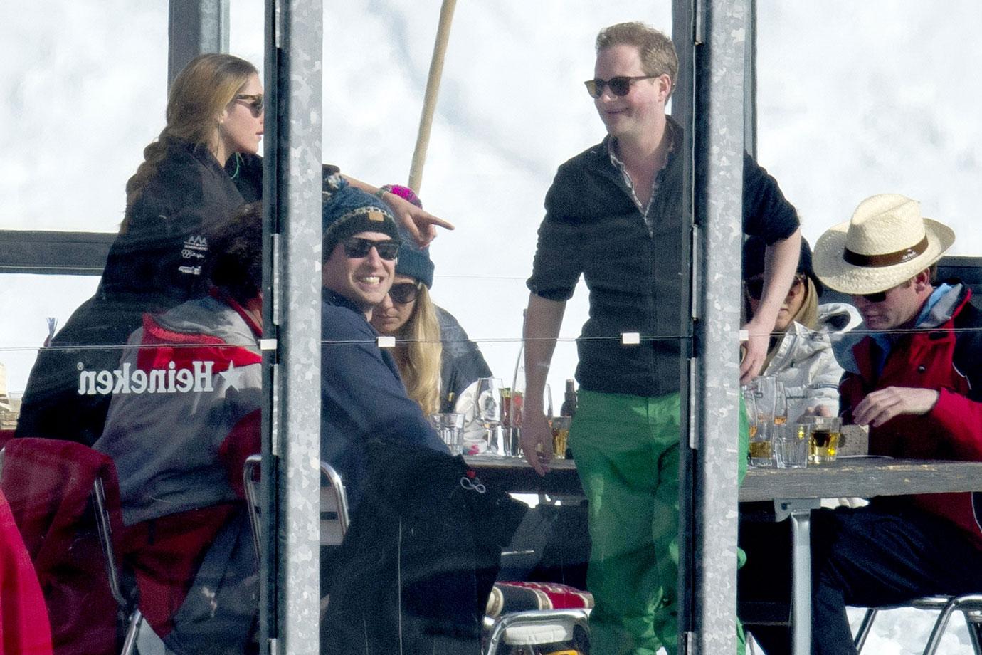 [PICS] Prince William Cozies Up To Blonde Model On Ski Trip