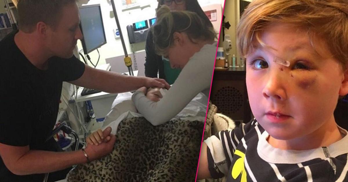 [PIC] Kim Zolciak Son Dog Bite -- Kash Biermann Healing