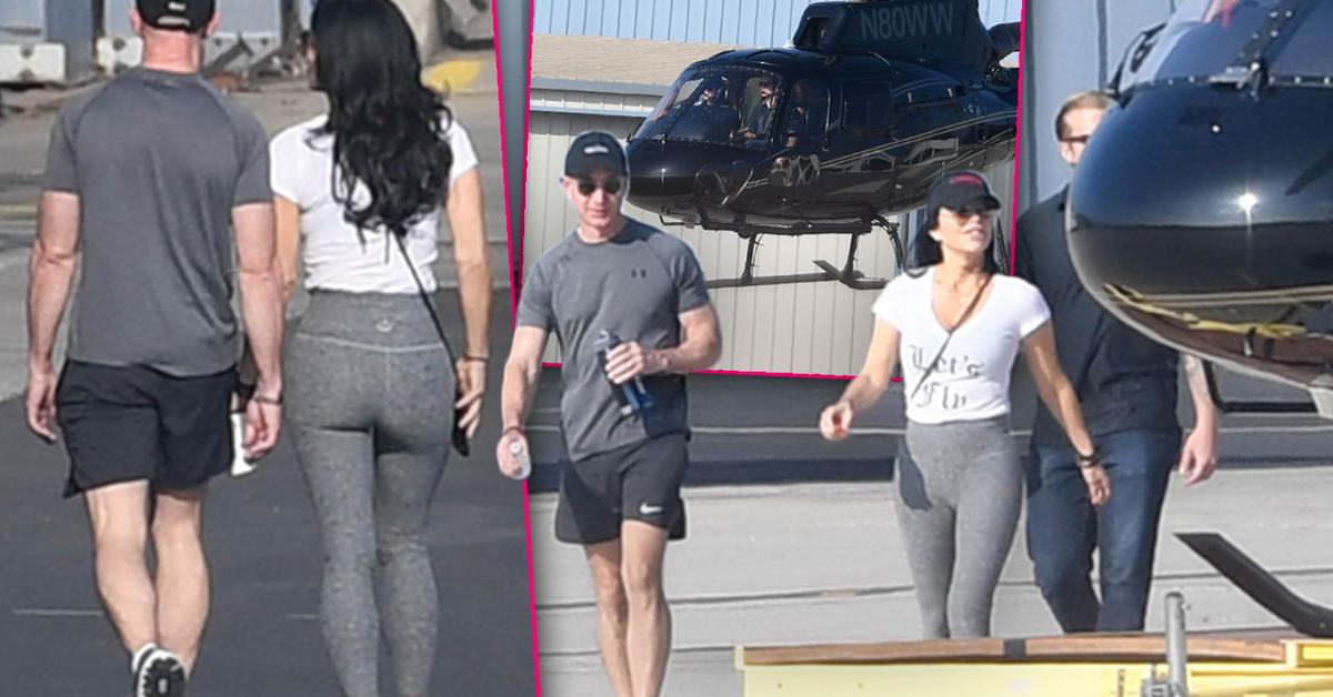 Amazon Ceo Jeff Bezos And Mistress Lauren Sanchez Take Helicopter Ride