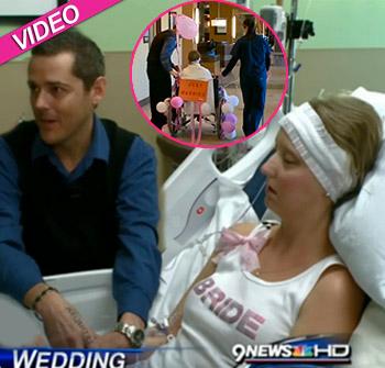 Bride Suffering From Serious Brain & Spine Tumor Weds In Hospital