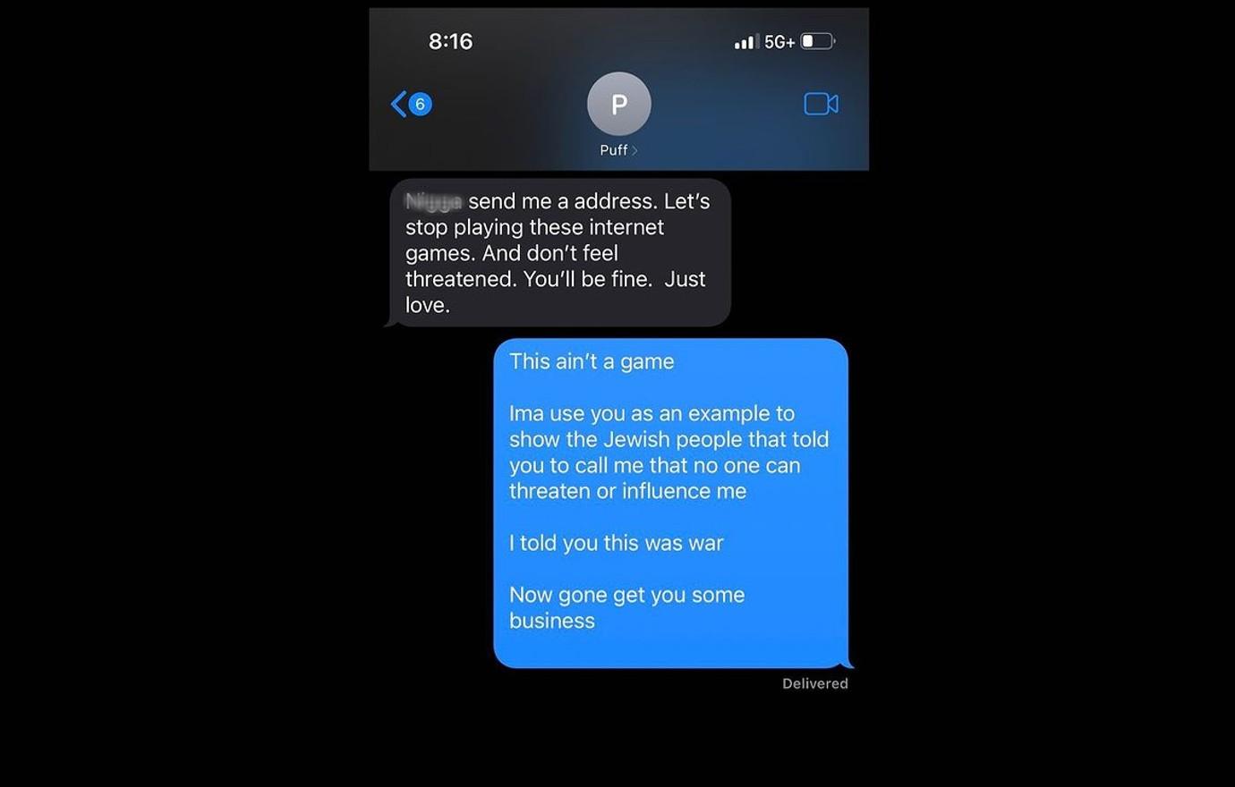 Diddy Threatens Kanye West After 'WLM' Rant, See The Text Messages!