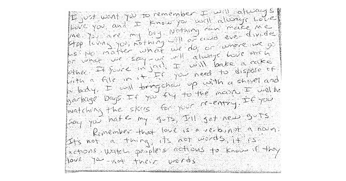 READ THE LETTER: Brian Laundrie's Mom Promises to 'Show Up With Shovel ...