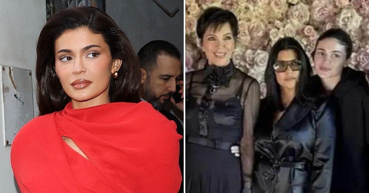 Kylie Jenner Sparks Pregnancy Rumors in Tracksuit at Aunt's Funeral