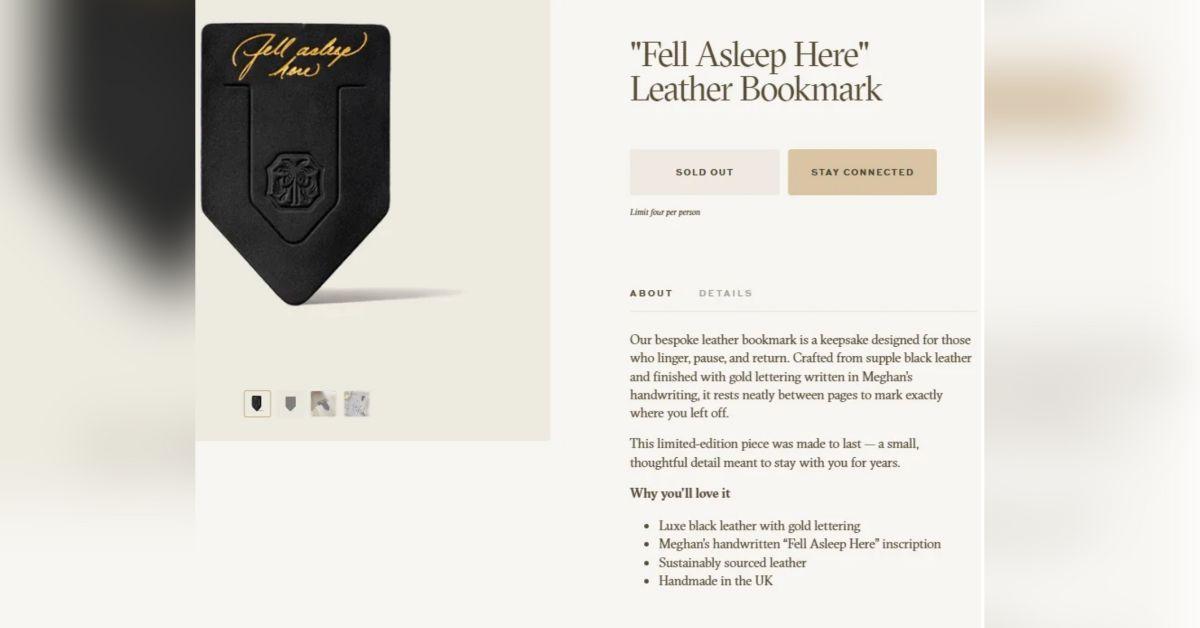 Meghan Markle Torched Over Pricey $64 As Ever Bookmark, Tea & Honey Set