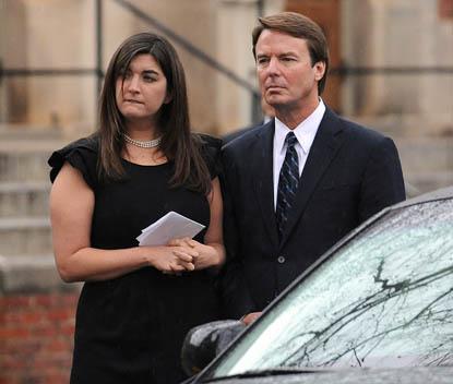 John Edwards and Children Leave Elizabeth Edwards' Funeral