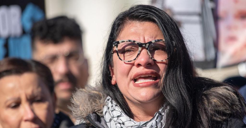 Rashida Tlaib Slams 'Genocidal Maniac' Ben Netanyahu for Israel-Hamas War