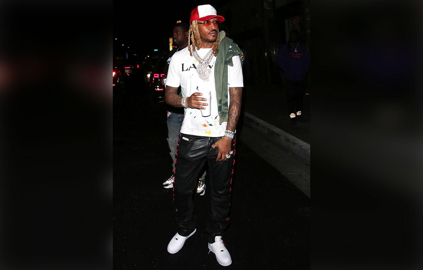 Rapper Future Leaves Hollywood Club Rocking Diamond Chain Amid Baby ...