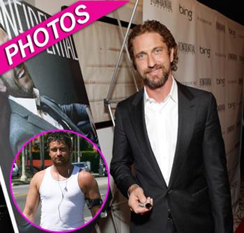 Super Skinny Gerard Butler May Be Shedding Muscle, But Girls Are Still ...