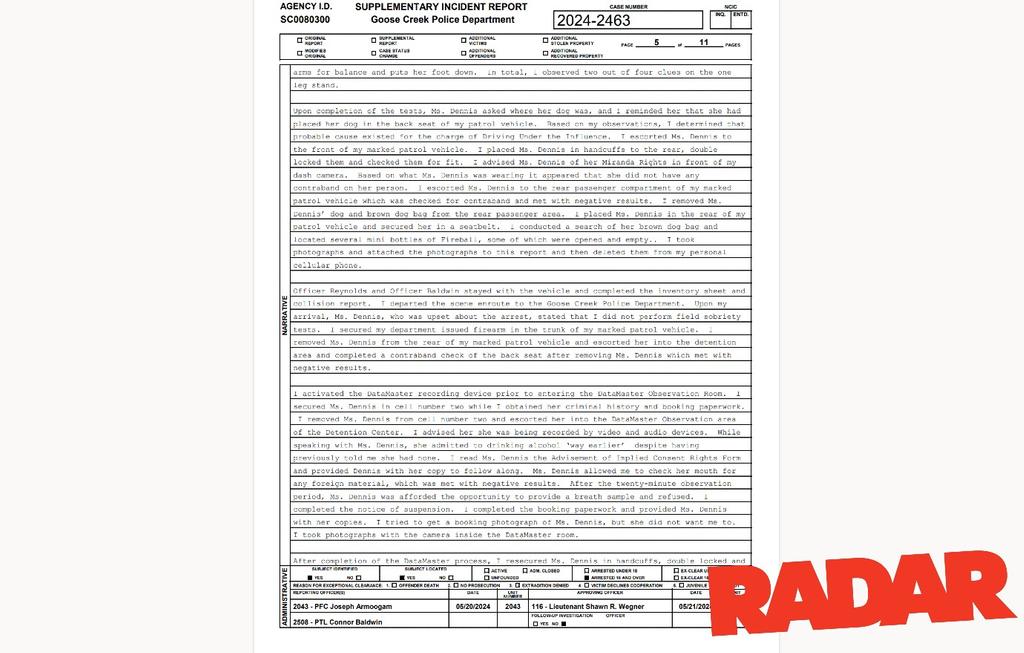 READ THE REPORT: Ex-'Southern Charm' Star Kathryn Dennis' Dramatic DUI ...