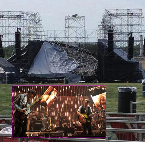 Stage For Radiohead Concert Collapses, One Dead, Three Injured