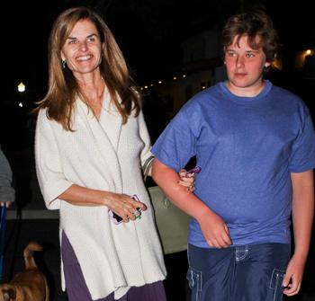 Maria Shriver Is All Smiles Out To Dinner With Her Kids In Malibu