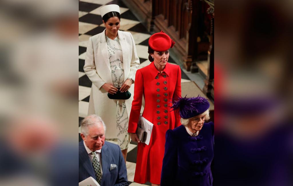 Meghan Markle & Kate Middleton Kiss & Hug Amid Feud