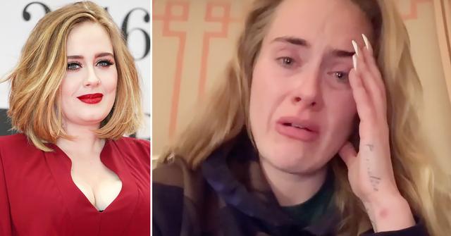 Adele Cries While Revealing She's Canceled Her Vegas Show, One Day ...