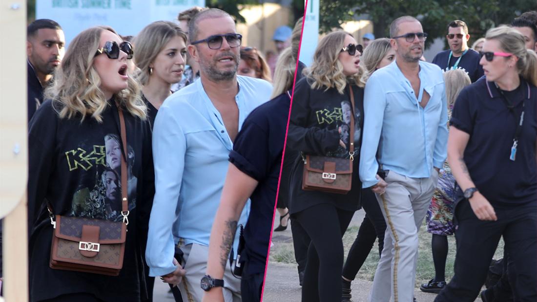 Adele Locks Hands With Male Friend At Celine Dion Concert