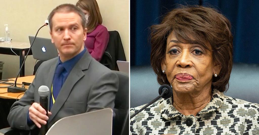 Derek Chauvin Whines About Maxine Waters In Plea To Overturn George ...