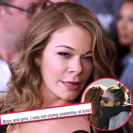 LeAnn Rimes Fires Back: 'Boys & Girls I Was Not Crying Yesterday'