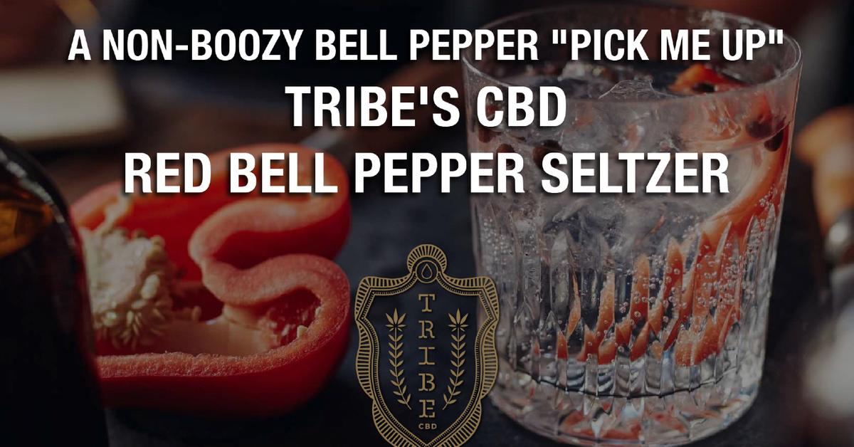 Non-Boozy Bell Pepper "Pick Me Up" — Tribe's CBD Red Bell Pepper Seltzer