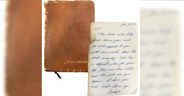 Kim Kardashian's Battle for Dad Robert's Bible He Handed O.J. Simpson