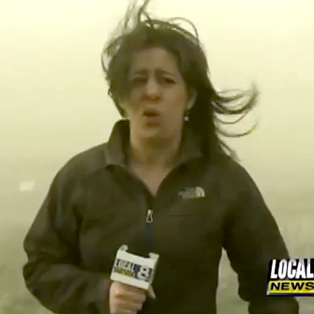 Reporter Has WORST HAIR DAY EVER On Live TV!