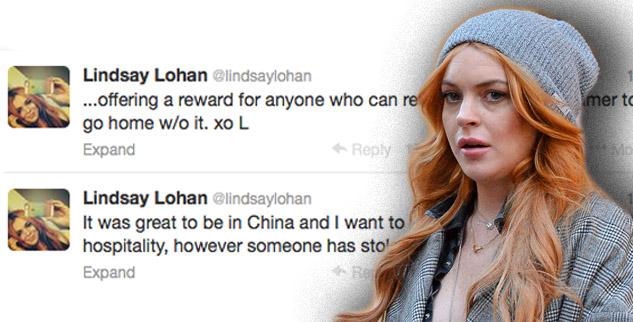 Secrets Exposed? Lindsay Lohan's Computer STOLEN From Chinese Airport ...