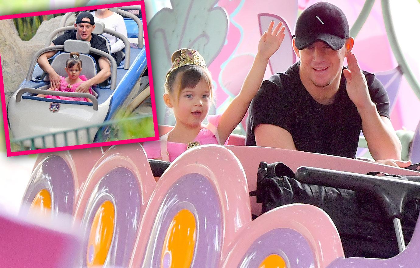 Divorcing Channing Tatum Visits Disneyland With Daughter