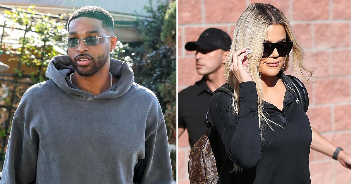 Tristan Thompson Hugs Mystery Blonde After Possibly Reconciling With Khloé