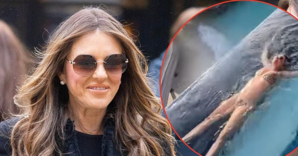 Elizabeth Hurley, 60, Flaunts Figure in Teeny Leopard Bikini