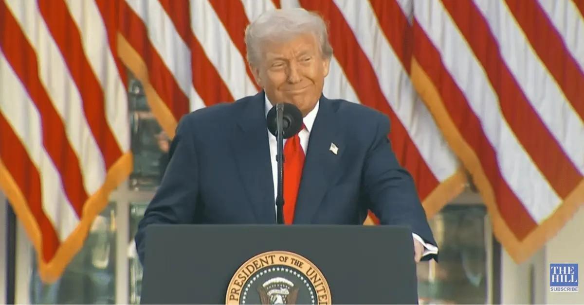 Trump's 'Super Gray' Hair Baffles Viewers at Charlie Kirk Ceremony
