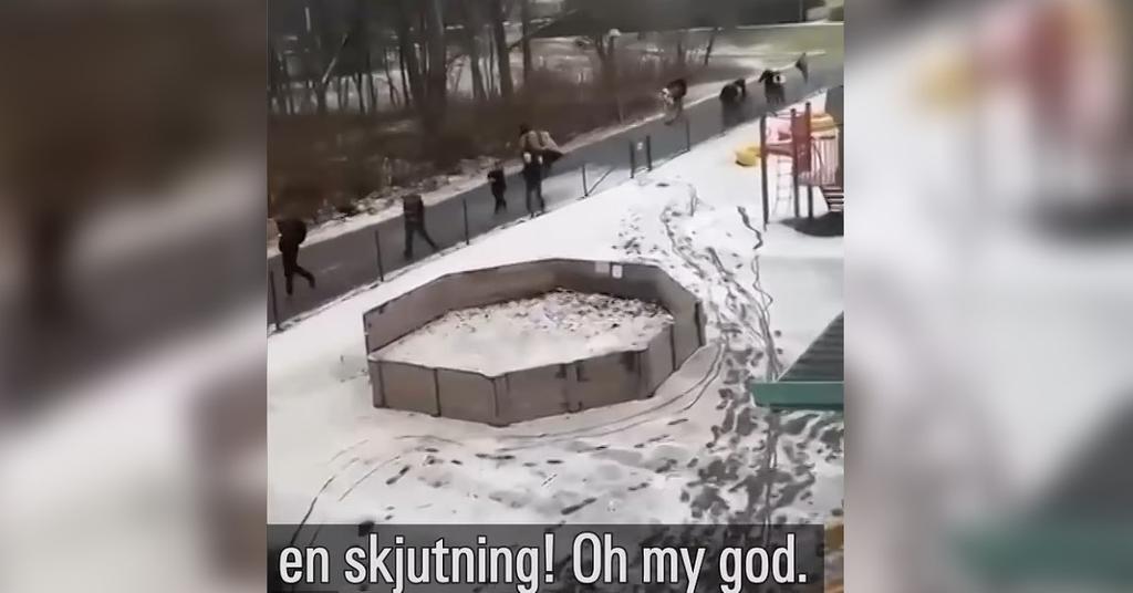 Shock Footage Emerges of Sweden School Shooting Massacre Horror