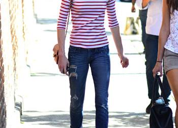 Super Skinny Ali Lohan Out And About In New York City