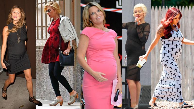On The Hunt For Baby Bumps! Celebs Show Off Their Pregnancy Styles ...