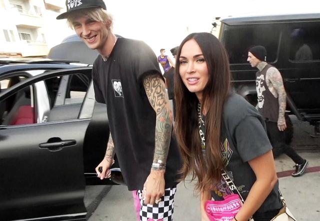 Megan Fox Packs On PDA With Machine Gun Kelly At Six Flags Without Kids