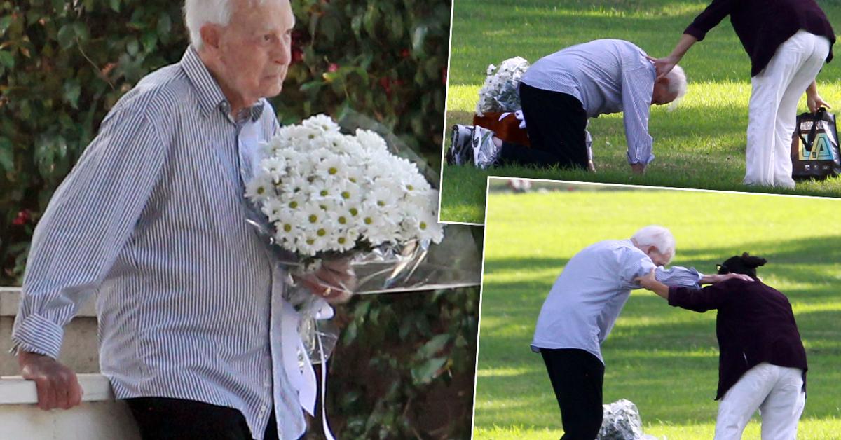 Bob Barker Visits Wife’s Grave And Collapses