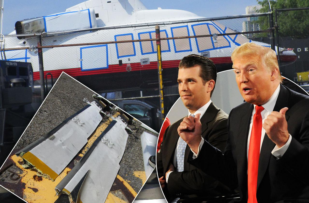 Trump's Son Escapes Death After Rotor Flies Off Helicopter