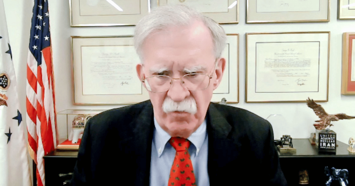 Trump's Former Top Security Advisor John Bolton's Home Raided by FBI