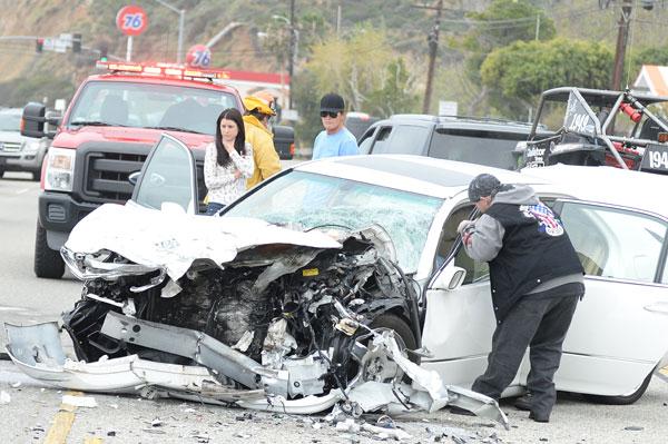 Bruce Jenner's Horrific Car Crash -- 10 Photos From The Accident Scene
