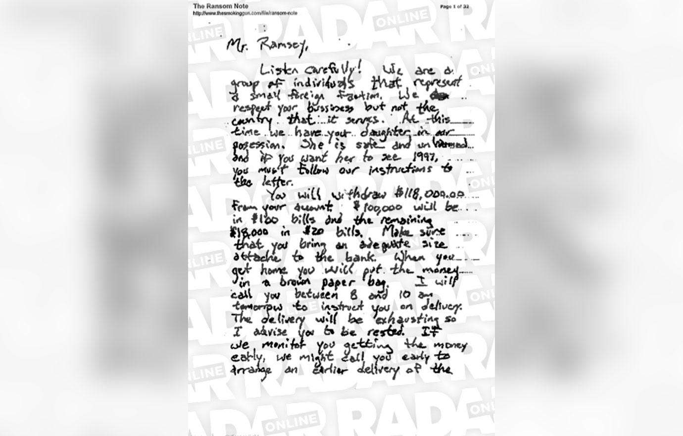 Glenn Meyer Handwriting Matches JonBenét Ramsey Ransom Note Lettering