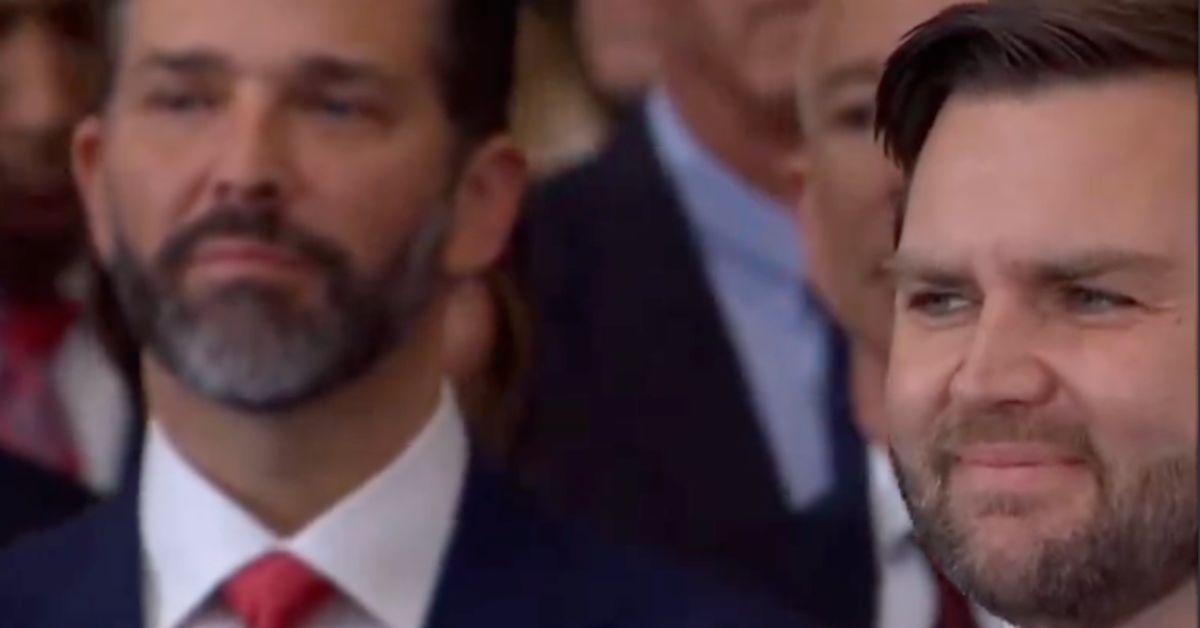 Don Jr. Mocked For 'Tearing Up' During Trump's Inauguration