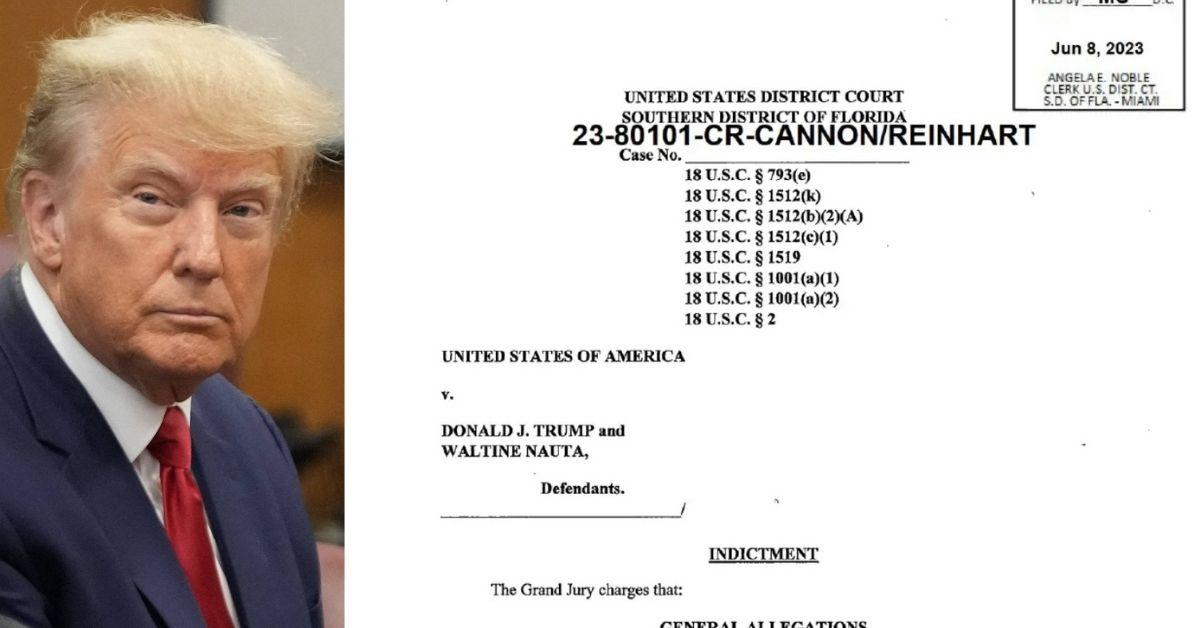 Unsealed Indictment: Trump Charged With 37 Counts, Faces 100 Years in ...