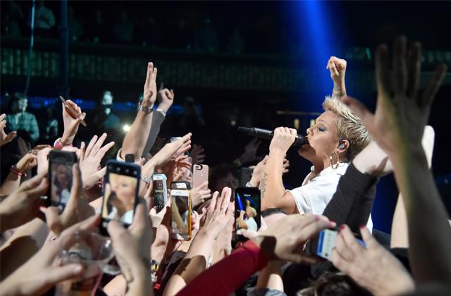 Pink Fights Flu Before Super Bowl