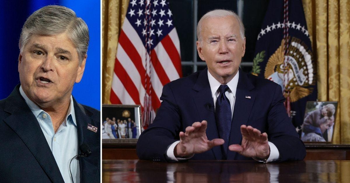 Sean Hannity Pans Biden's Speech Urging Aid for Israel and Ukraine