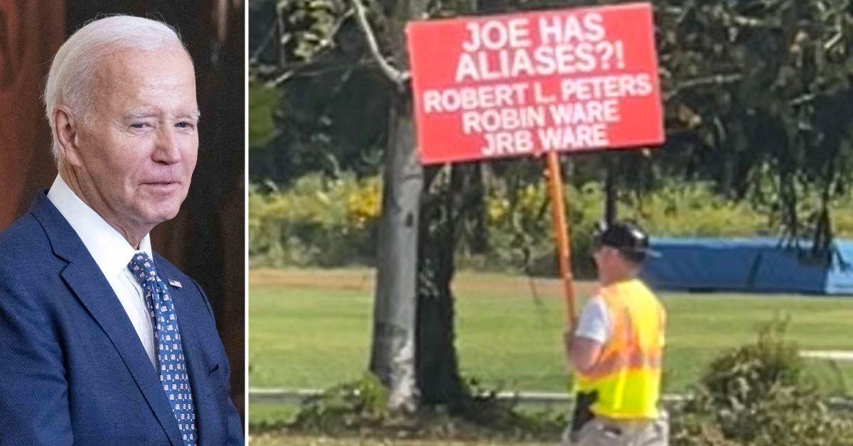 Armed Protestor Stands Outside Joe Biden's Delaware Home