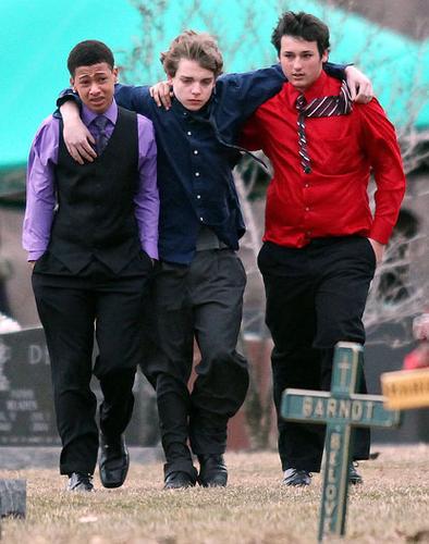 Friends And Family Attend Daniel Parmertor's Funeral In Ohio