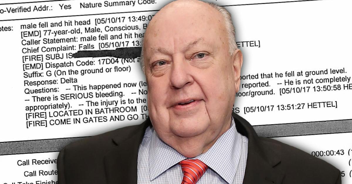 Roger Ailes Dead — Police Report Reveals Bathroom Fall Roger Ailes Dead — Police Report Reveals Bathroom Fall
