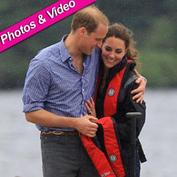 Prince William Hugs Kate After Beating His Bride In Boat Race