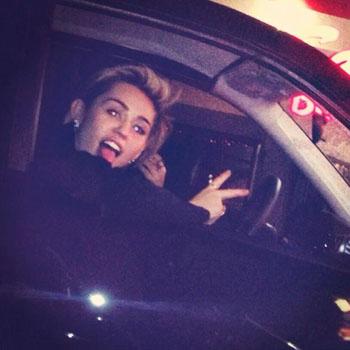 She Can't Stop! Miley Cyrus Spotted Drag Racing Smart Car In L.A.