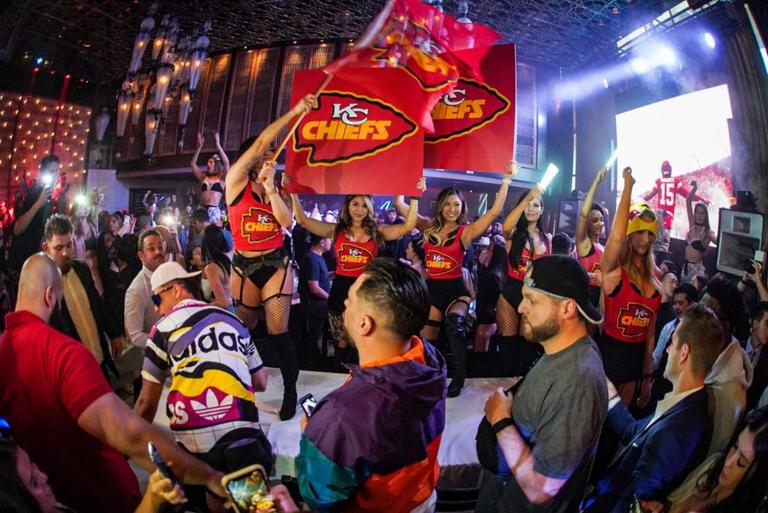 Kansas City Chiefs Super Bowl Champs Party at Lavo In Vegas
