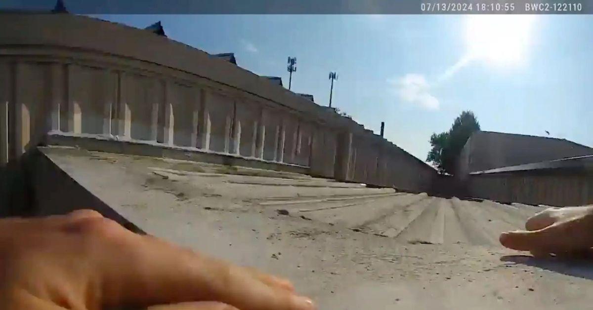 Moment Trump Rally Cop DISCOVERS Would-Be Assassin Thomas Crooks on Rooftop