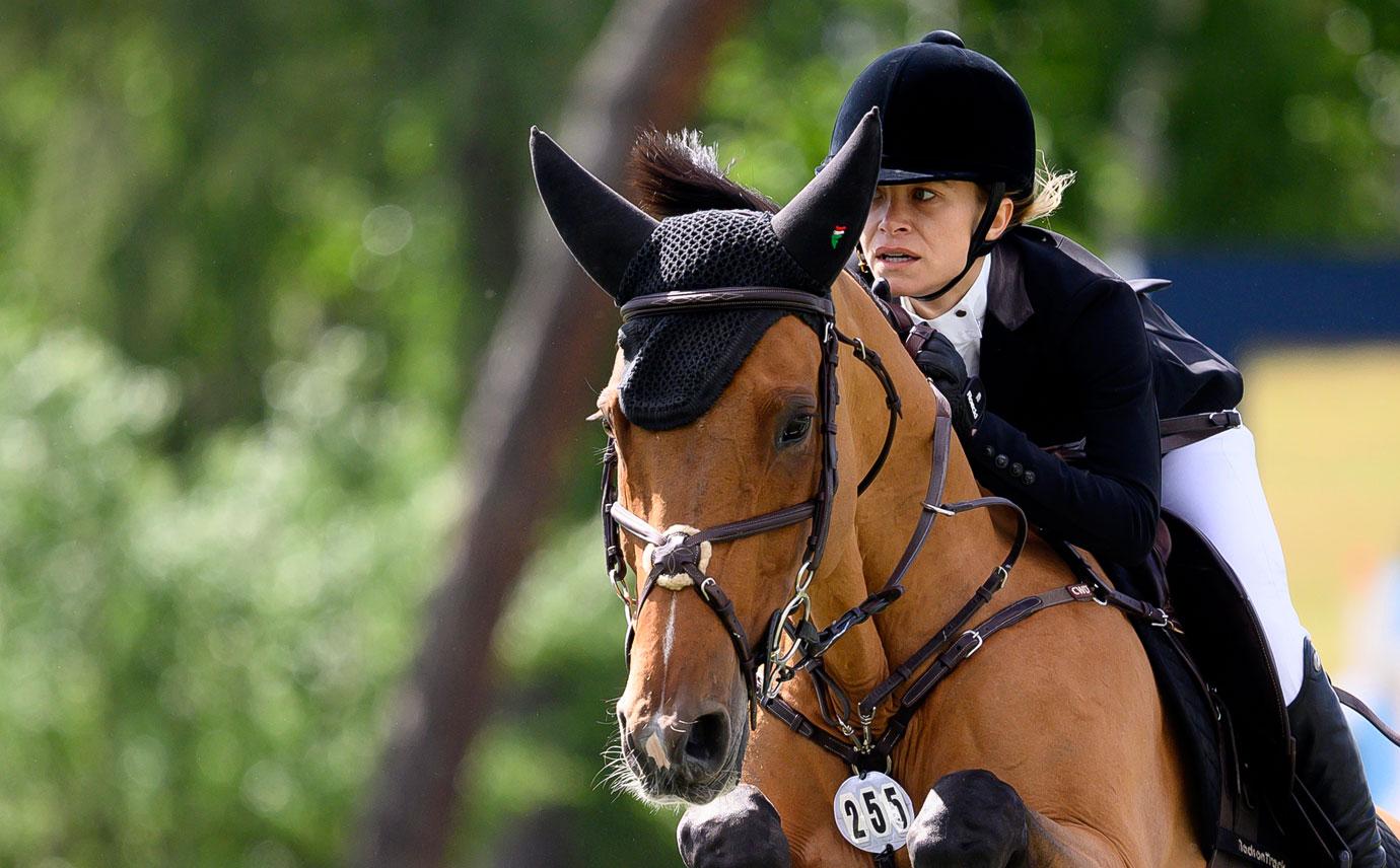 Mary-Kate Olsen Rides Horse In Spain Equestrian Competition